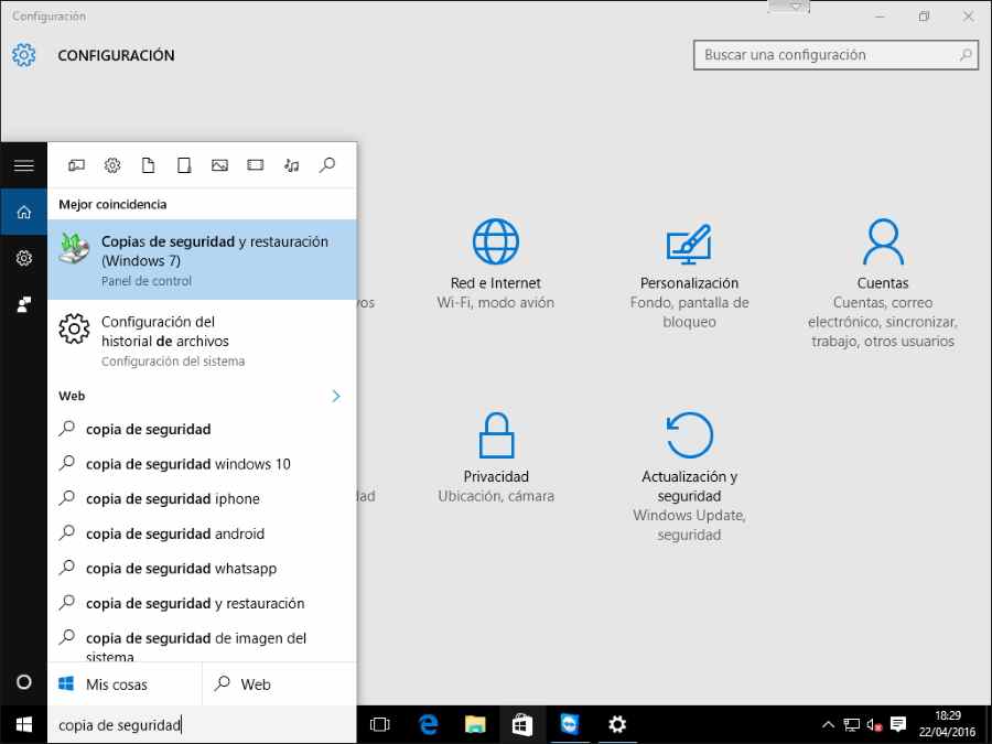 Como realizar copia de seguridad de windows 10, 8 y 7